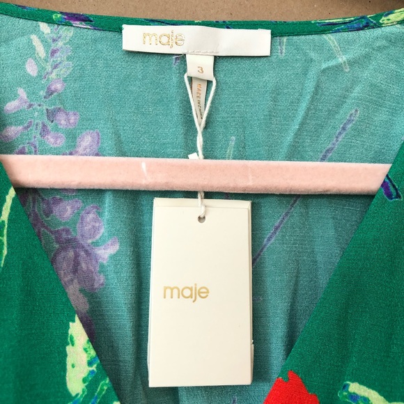 Maje | Dresses | Nwt Maje Rankol Floral Midi Dress | Poshmark